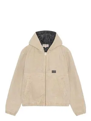 StÜssy Work Canvas Needle Punch Jacket - Khaki