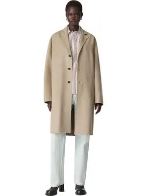 BOTTEGA  VENETA Wool And Cashmere Coat - Sandshell Melange