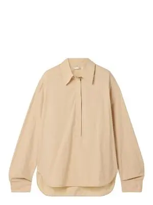 THE ROW Margan Oversized Shirt - Neutrals