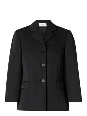 THE ROW Eudora Wool-gabardine Blazer - Black