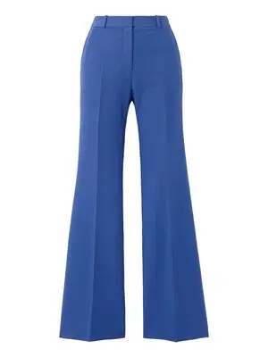 JOSEPH Cotton-blend Straight-leg Trousers - Blue