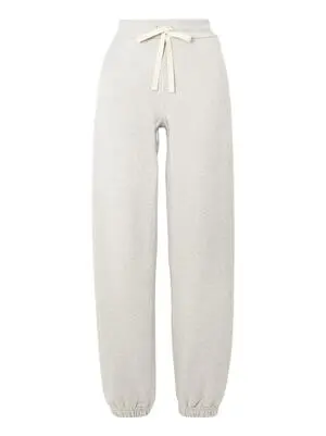 JIL SANDER Cotton-jersey Track Pants - Gray