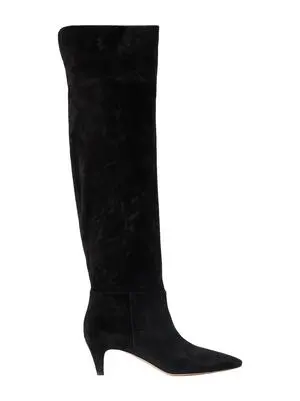 GIANVITO ROSSI Elise 45 Suede Knee Boots - Black