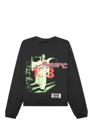 RIVINGTON ROI REBIS Jesus Sport Crewneck - Black