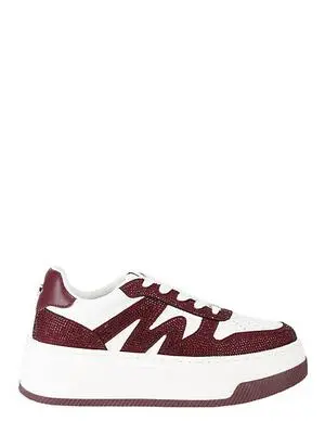 Steve Madden Faux-leather Low-top Trainers - White/comb