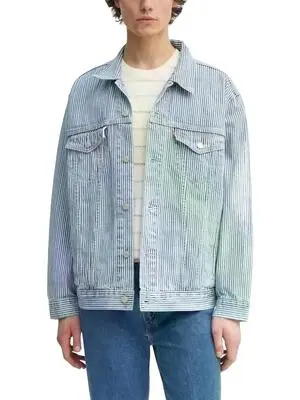 LEVI'S Striped Denim Jacket - Blue