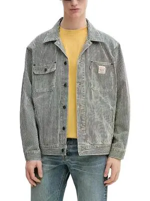 LEVI'S Striped Pocket Jacket - Blue
