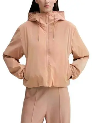 Rains Drawstring Hooded Jacket - Pink