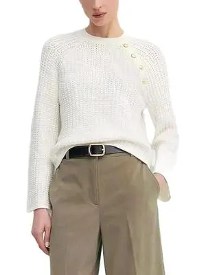 Barbour Angela Button-embellished Knitwear - White