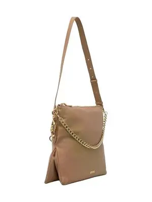 Liu Jo Chain-embellished Shoulder Bag - Brown