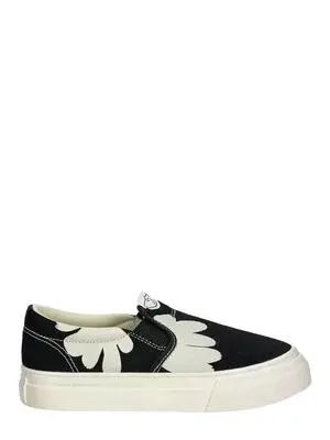 S.W.C STEPNEY WORKERS CLUB Flower-print Slip-on Sneakers - Black