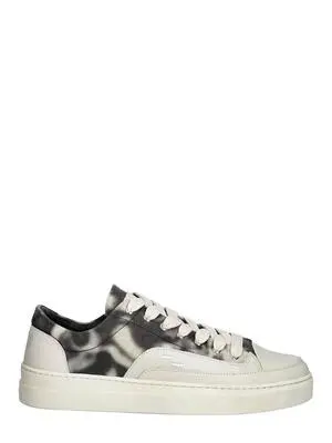 Filling Pieces Riviera Tie-dye Leather Sneakers - Black
