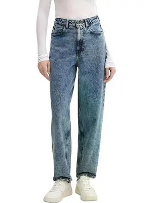 American Vintage High-waist Acid-wash Jeans - Blue