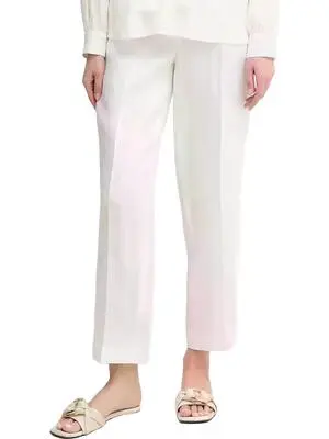 Luisa Spagnoli Pleated-front Trousers - White