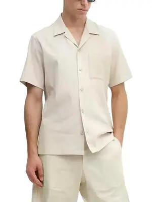 Iceberg Revere-collar Short-sleeve Shirt - Neutrals