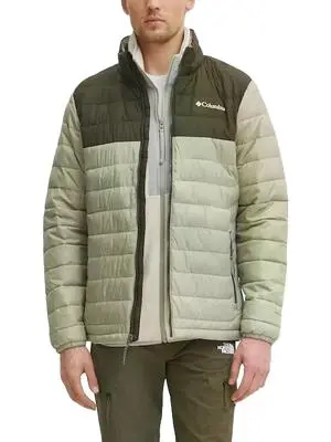 Columbia Quilted Colour-block Jacket - Green