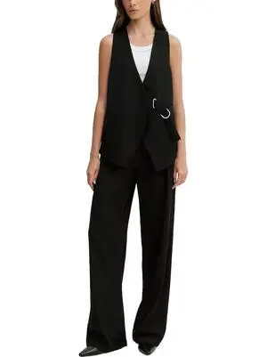 Sisley Belted Vest - Black