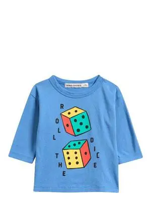 BOBO CHOSES Organic Cotton Graphic T-shirt - Blue