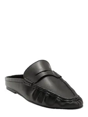 Steve Madden Rafe Loafer Mule Black Leather