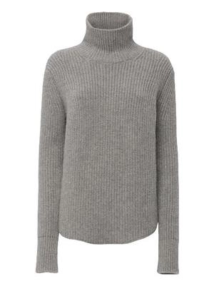 CALLAS MILANO Barrie Long Sleeve Turtleneck Sweater - Grey