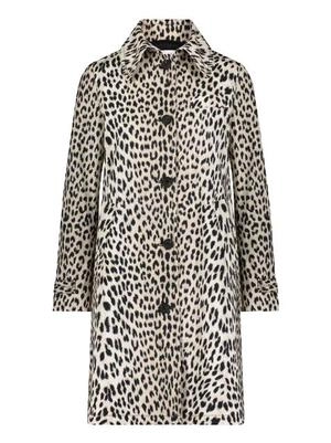 CALLAS MILANO Callas Milano Alaine Cheetah Print Cotton Coat