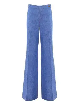 CALLAS MILANO Jane Stretch Denim Flare-leg High-rise Trousers - Blue