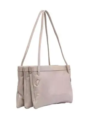 By Far Leather Shoulder Bag - Neutrals