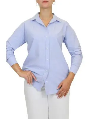 BEACHLUNCHLOUNGE Sydney Oversized Button-Up Shirt Classical Blue