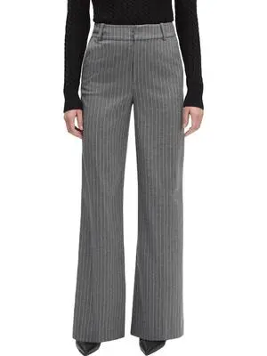 FAVORITE DAUGHTER The Jones Wide Leg Pants - Shadow Pinstripe