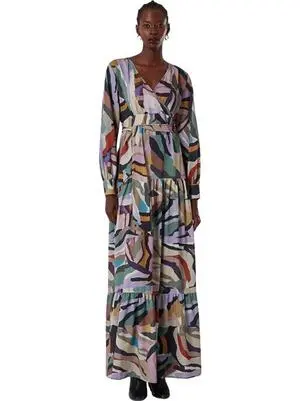MIZALLE Patterned Maxi Dress - Mix