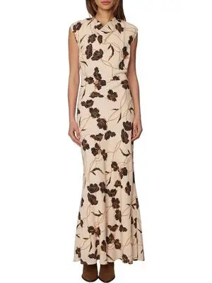 LOST + WANDER Echoes Of Romance Floral Maxi Dress - Cream Floral