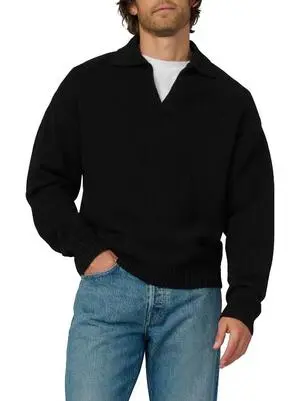 Joe's Jeans Relaxed Johnny Collar Wool Sweater Black