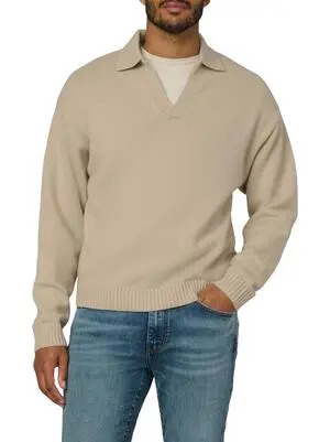 Joe's Jeans Relaxed Johnny Collar Wool Sweater - Simply Taupe