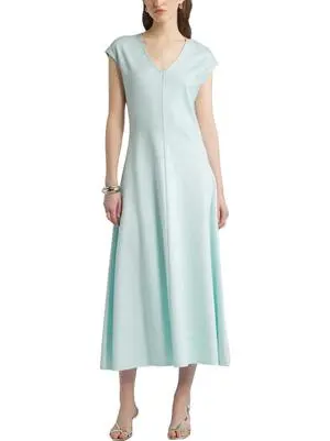 Nordstrom Cap Sleeve Fit & Flare Dress - Blue Spirit
