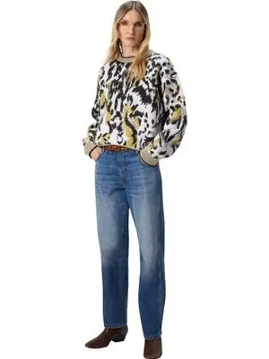 Missoni Boxy Crew Neck Animalier Sweater - Multicoloured