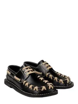 Camper Lab Eki Boat Shoe - Black