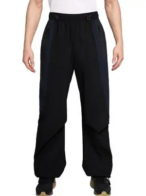 Nike Tech Dri-fit Woven Oversize Stretch Nylon Pants - Black/obsidian