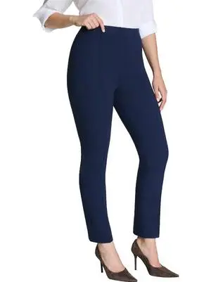 Spanx Super Smooth™ Perfect Fit Ponte Ankle Slim Pants - Timeless Navy