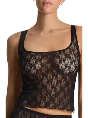 Hanky Panky X Lexi Wood Alina Lace Camisole - Black