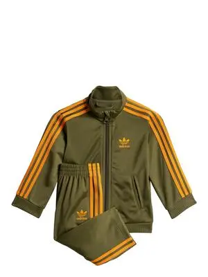 Adidas Firebird Recycled Polyester Track Jacket & Pants Set - Focus Olive