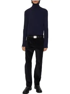 Burberry Slim-fit Corduroy Trousers - Twilight Blue