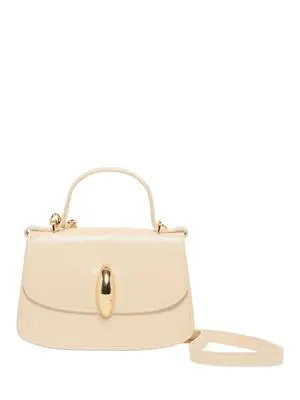 Dolce Vita Lucia Faux Leather Top Handle Bag - Cream