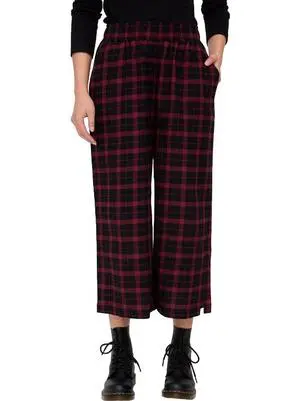 TURTLEDOVE LONDON Organic Cotton Cropped Trousers - Red