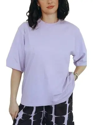 TURTLEDOVE LONDON Organic Cotton Elsie Oversized T-shirt - Purple