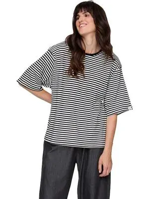 TURTLEDOVE LONDON Organic Cotton Elsie Oversized T-shirt - Stripes
