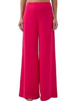Trina Turk Wide-leg Georgette Trousers - Forrest Rose