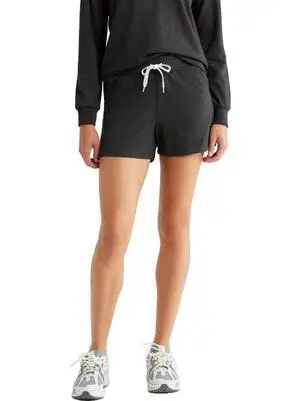 FREE FLY Lightweight Fleece Shorts Heather Black