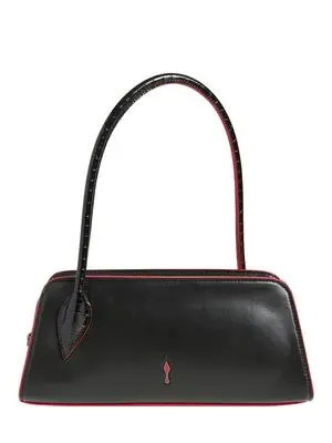 CHRISTIAN LOUBOUTIN Mini Eloise Leather Baguette Bag - Black