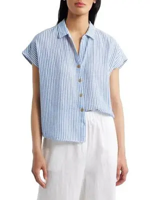 BEACHLUNCHLOUNGE Gem Stripe Shirt - Blue Harbor