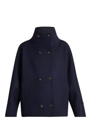 Kiton Cashmere Double-breasted Jacket - Navy